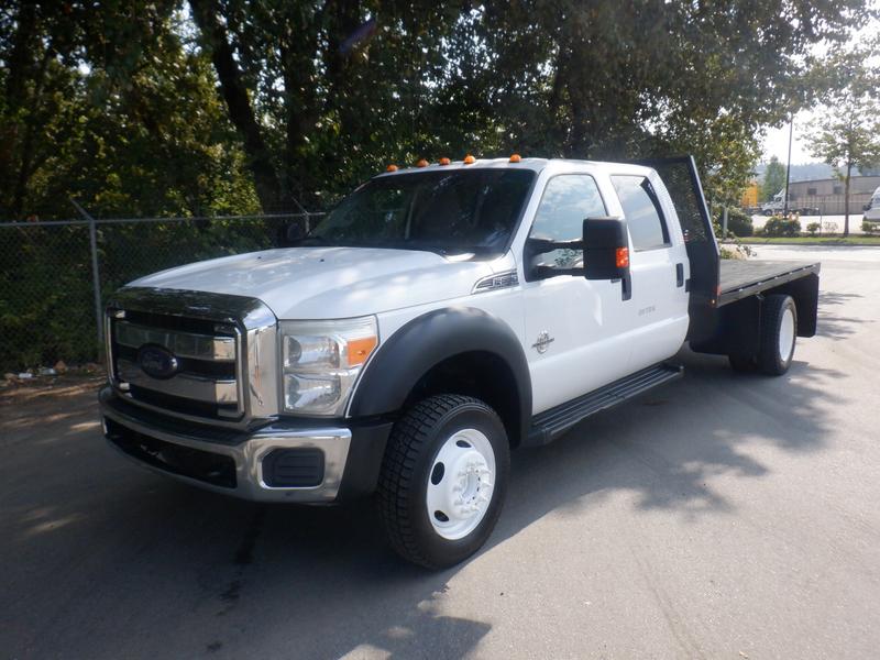 2011 Ford F-550 Crew Cab 4WD 12 Foot Flat deck Dually Diesel | Repo.com