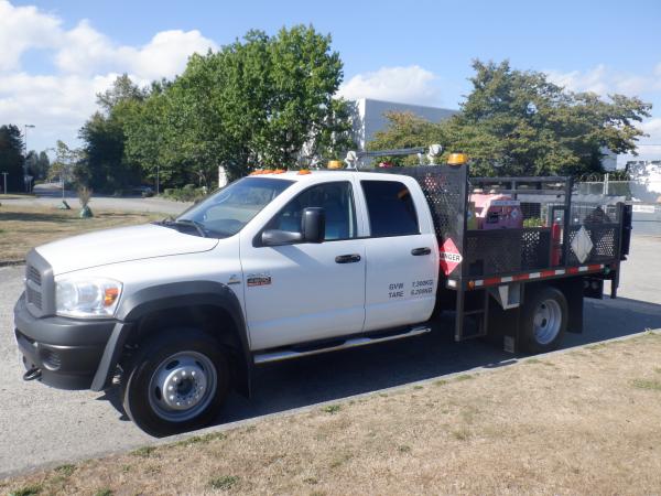 2008 Dodge Ram 4500 Quad Cab Diesel Dually Flat Deck 2WD with Diesel ...