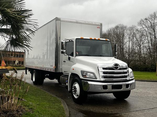 2020 Hino 338 24 Foot Cube Van with Powered Tailgate Diesel | Repo.com