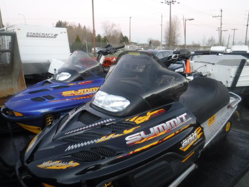 2001 Ski Doo Summit Rotax 800 Ski Doo Package Includes 2 Ski Doos And ...