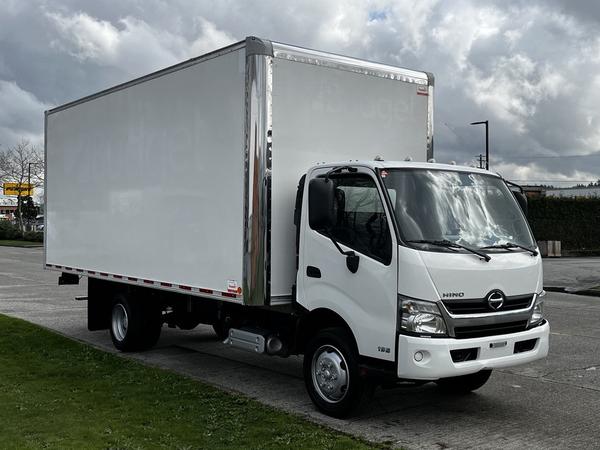 2019 Hino 195 18 Foot Cube Van with Cargo Ramps Diesel | Repo.com