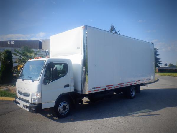 2019 Mitsubishi Fuso FE160 22 foot Cube Van With Ramp Dual Fuel Gas ...