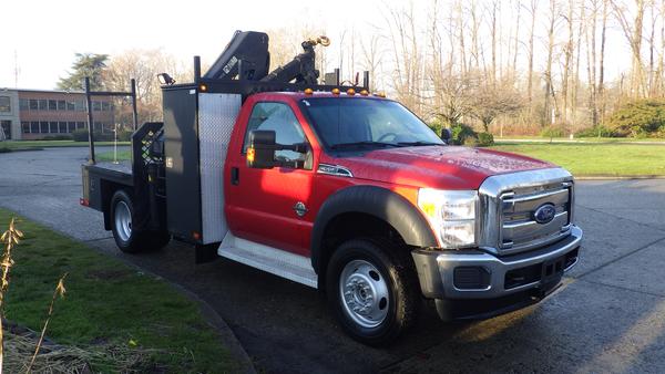 2014 Ford F-550 Hiab Crane Truck 4WD Diesel | Repo.com