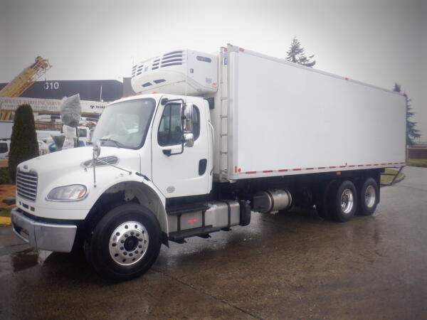 2015 Freightliner M2 106 24 Foot Cube Reefer Truck Air Brakes Diesel ...