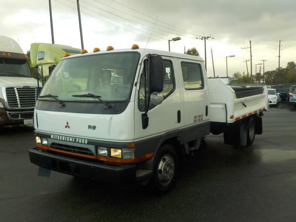 2003 Mitsubishi Fuso FE640 Crew Cab Dump Truck Dually Diesel | Repo.com