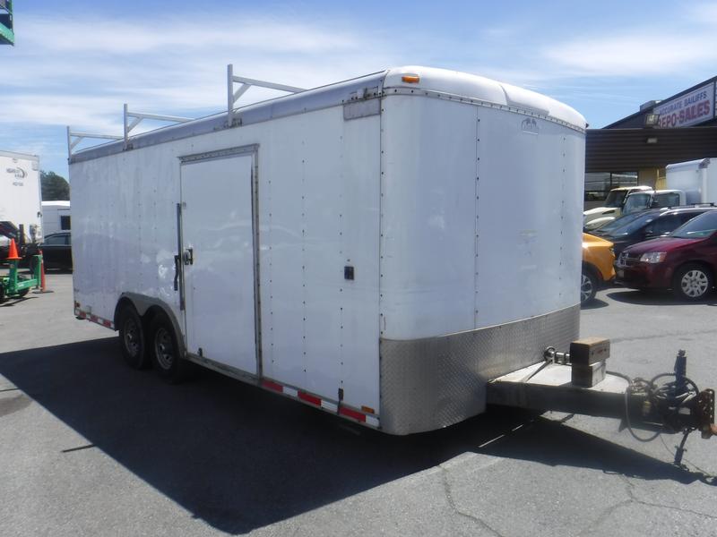 2010 Forest River Enclosed Trailer Rear Workshop with Ramp Gate | Repo.com