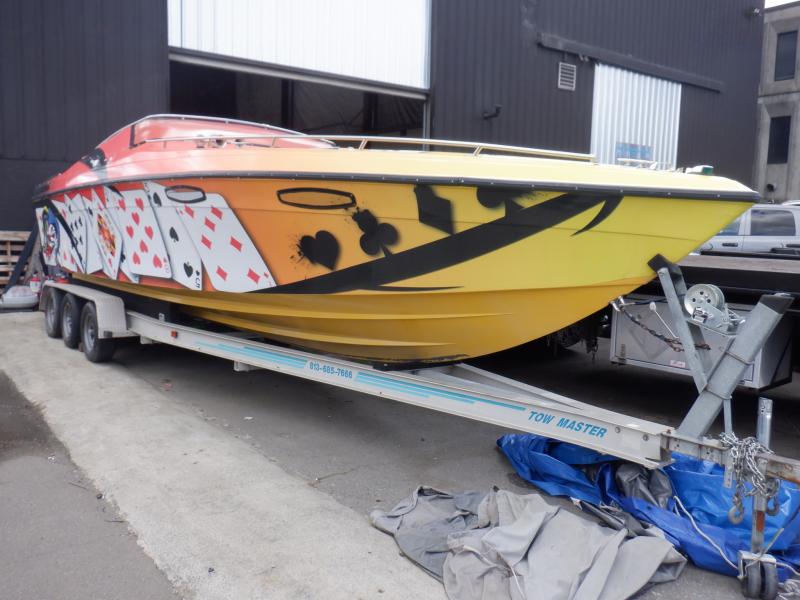 1990 Baja 31 Foot Power Boat Twin 454's with Trailer | Repo.com