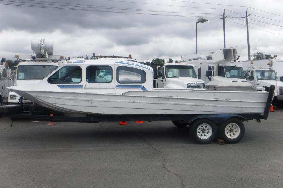 2000 Custom Aluminum River Jet Boat 24 Foot With Insulated Cabin with ...