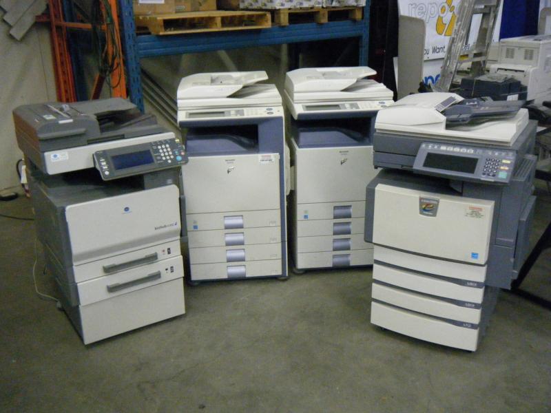 Package Of 4 Copiers - 2007 Sharp MX-2300N Colour Photocopier Printer ...