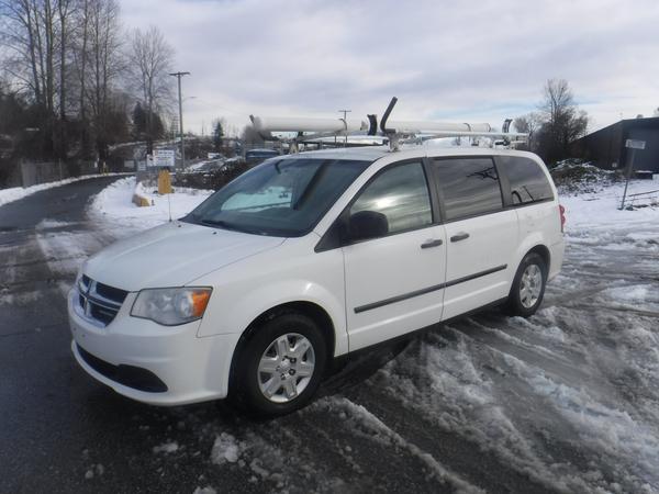 2011 Dodge Grand Caravan Cargo Van With Rear Shelving And Ladder Rack ...