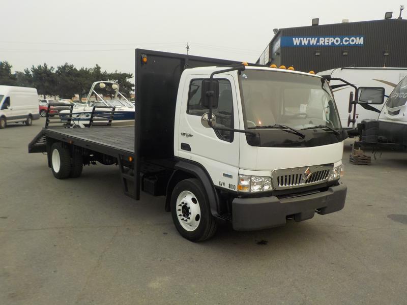 2008 International CF 600 City Star 14 Foot Dually Flat Deck Diesel w ...