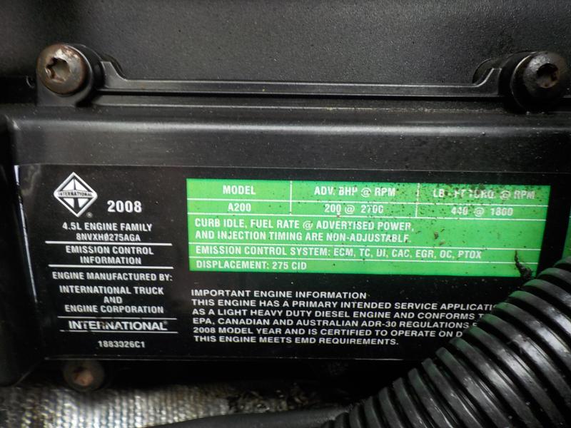 2008 International CF 600 City Star 14 Foot Dually Flat Deck Diesel w ...