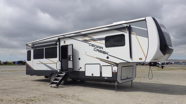 2021 Forest River Cedar Creek 38 Foot 5th Wheel Travel Trailer with 3 ...