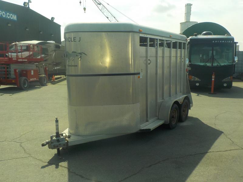 2005 Circle J 2H Lightning SX Aluminum 2 Horse Angle Haul Step-in Horse ...