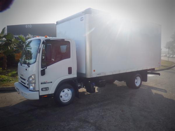 2018 Isuzu NPR 16 Foot Cube Van With Ramp Diesel | Repo.com