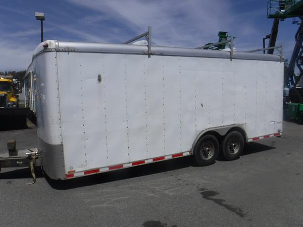 2010 Forest River Enclosed Trailer Rear Workshop with Ramp Gate | Repo.com