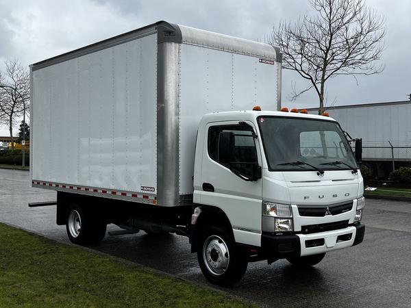 2021 Mitsubishi Fuso FE180 16 Foot Cube Van with Ramp | Repo.com