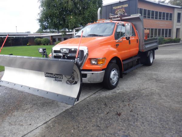 2010 Ford F-650 Plow Truck Sander Crew Cab 2WD Dually Diesel | Repo.com