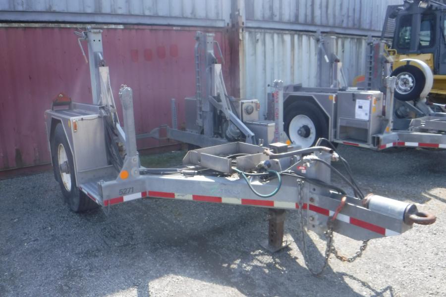 1996 Columbia Remtec CRT-9 Mobile Reel Spool Cable Trailer with Air ...