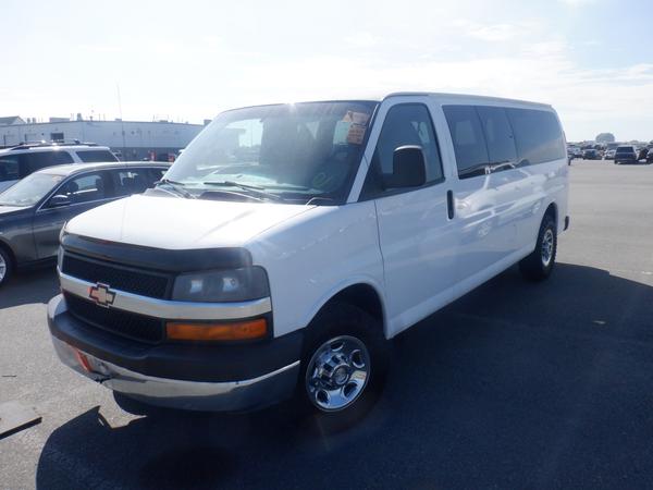 2010 Chevrolet Express LT 3500 Extended Cargo Van With Bed Slide | Repo.com